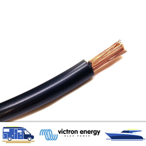 Black Cable 16mm Hi Flex Battery Welding for Victron 100amp DC | Butler ...
