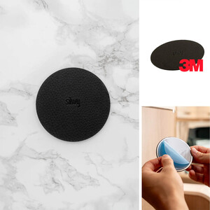 Silwy Magnetic 3M backed power magnet fixing plate only in Black ...